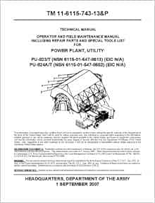 TM 11-6115-743-13&P POWER PLANT, UTILITY TECHNICAL MANUAL. OPERATOR AND ...
