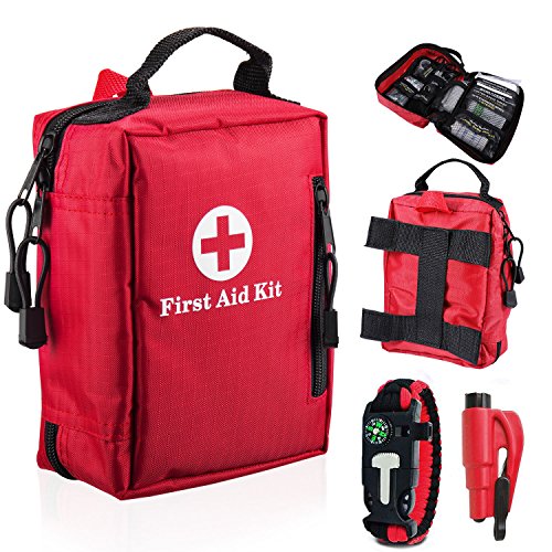First Aid Kit Outdoor Compact Mini Lightweight Emergency kit Soft Red ...