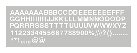 90x White 1 Inch Stick on Self Adhesive Vinyl Letters & Numbers ...