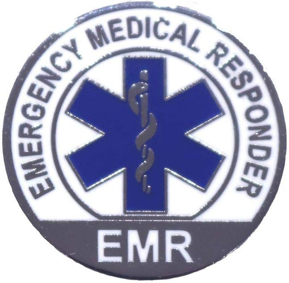 Amazon.com: EMR Emergency Medical Responder Lapel Pin EMT EMS Rescue ...