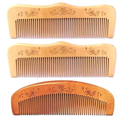 Buy Twisha Handmade Neem Wood Broad Tooth Anti-Dandruff Comb For Men ...