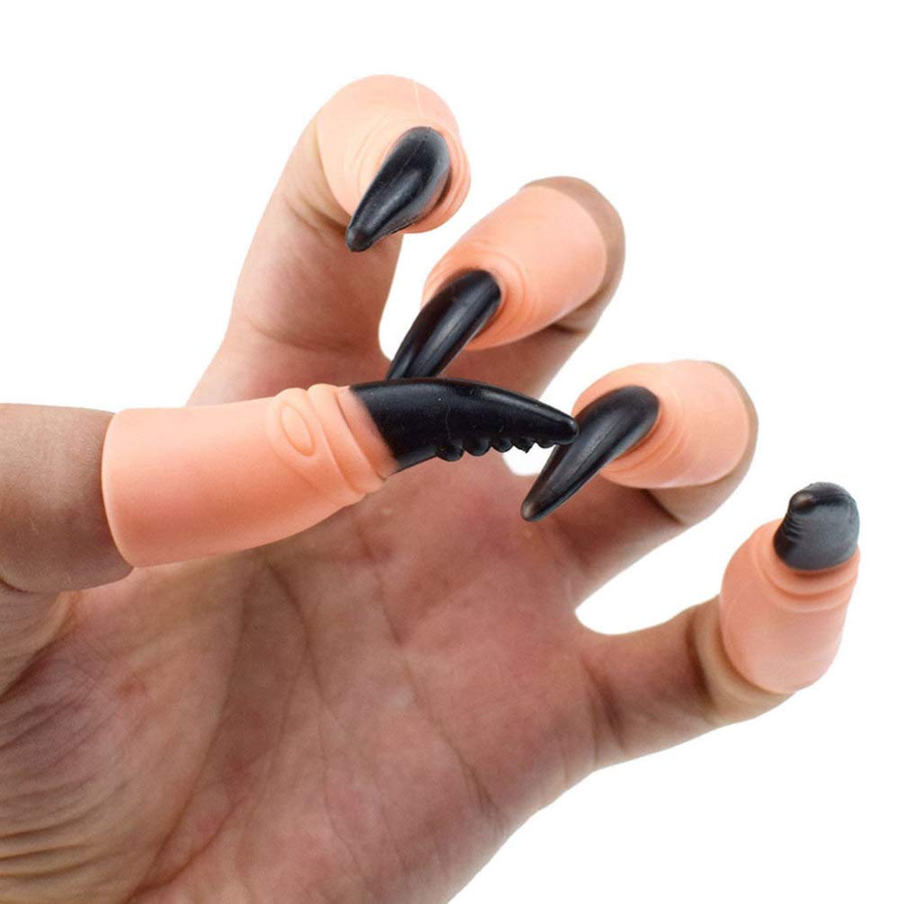 Amazon.com: BESPORTBLE Fake Finger Claws, 10Pcs Halloween Costume Nail ...