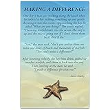 Amazon.com : Starfish Poem Story 25 Laminated Cards for People Who Make ...
