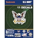 Amazon.com: United States Navy - 11 Piece USN Licensed Stickers for Car ...
