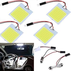 Everbright 4-Pack Super White New Energy-saving COB 48-SMD LED Panel ...