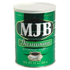 Amazon.com : MJB Premium Coffee, Decaffeinated, 12-Ounce Can (Pack of 4 ...
