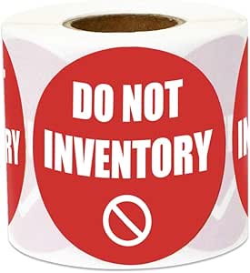 Amazon.com : 300 Labels - Do Not Inventory Stickers for Quality Control ...