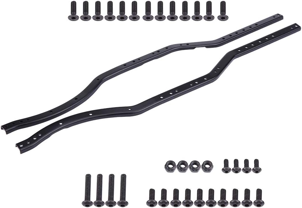 Amazon.com: VGEBY1 Chassis Rails, 2pcs Black Steel Chassis Frame Rails ...