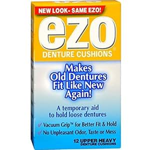 Amazon.com : Ezo Denture Cushions Upper Heavy 12 Each ( Pack of 10 ...