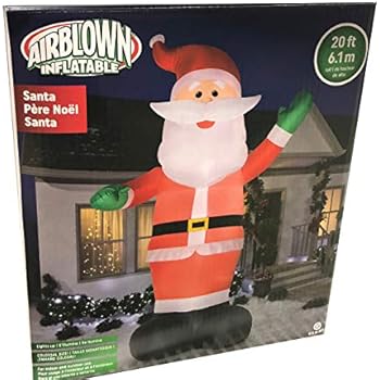 Amazon.com: Gemmy 20 FT Colossal Airblown Inflatable Santa Clause ...