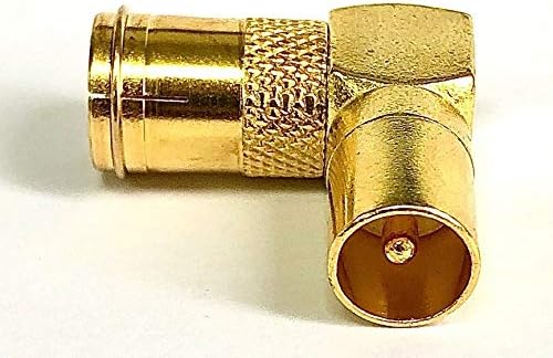 electrosmart Gold Plated 90 Degree Right Angle/Angled TV Aerial Cable ...