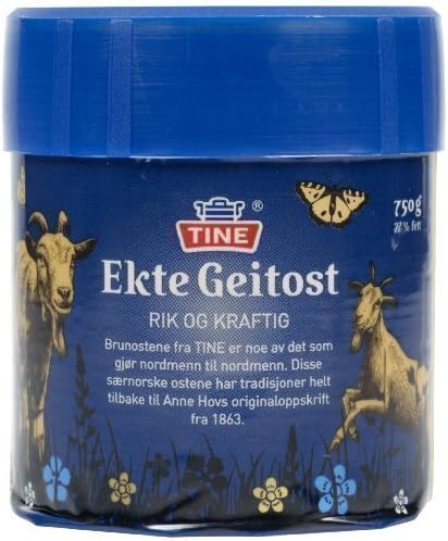 Ekte Geitost - 750g - Original Goat Millk Cheese - Norwegian Cheese ...