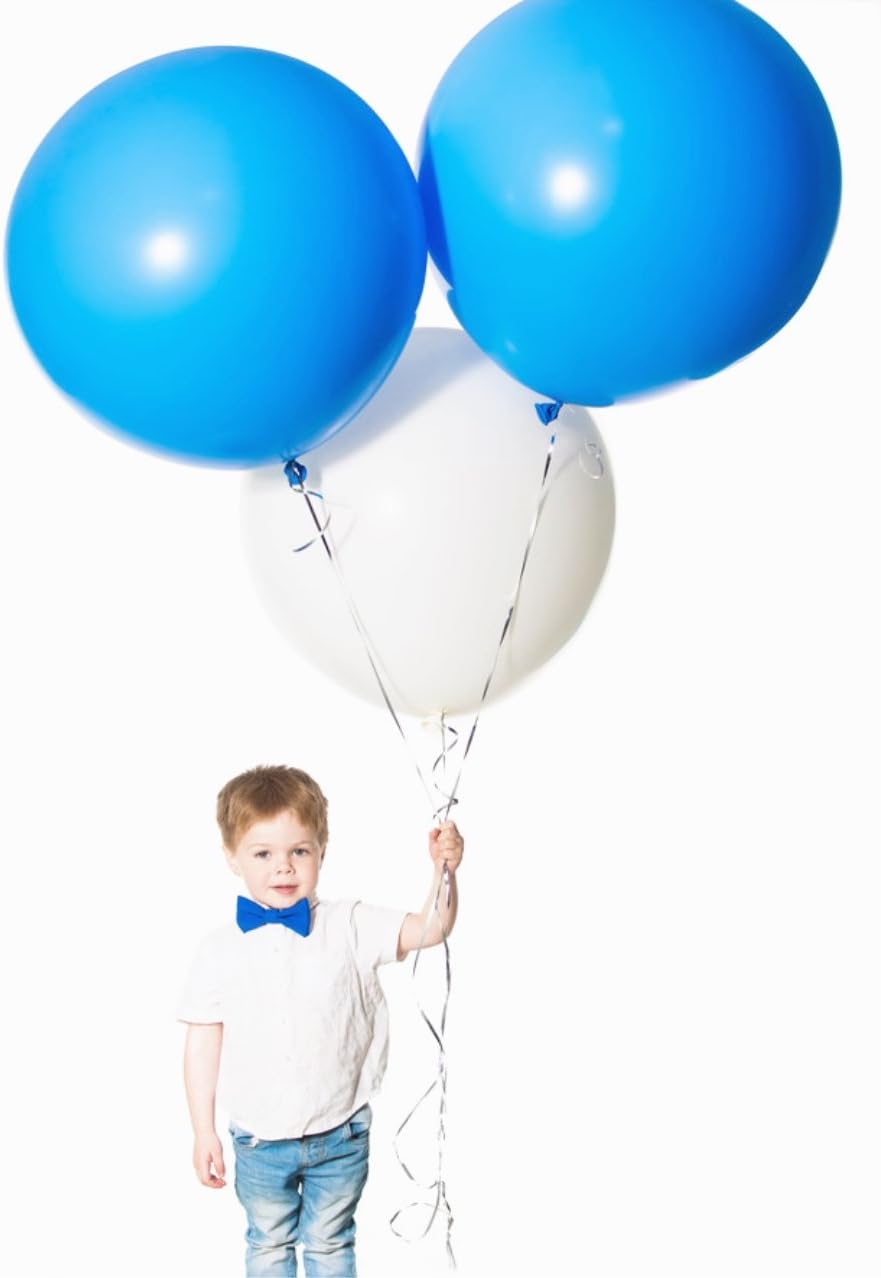 5 Big Balloons – 36 Inch Round Balloons – Extra Large & Thick Balloons ...