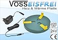 Heizplatte für Tränkenwärmer Tränkenheizung , 20cm, inkl. Netzteil 24V ...