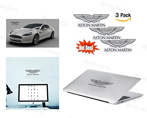 Aston Martin Logo Stickers Decal - Set of 3 Decals - High - Import It All