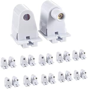 Loyeenha 12 Pairs Single Pin FA8 Tombstone Non-Shunted T8/T10/T12 LED ...