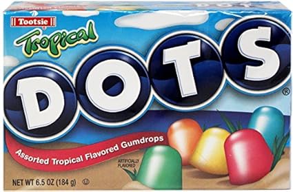 Amazon.com : Tropical Dots Assorted Flavors Gumdrops Candy 6.5 Oz (Pack ...