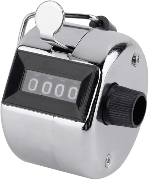 Aofocy Compteur Manuel Compteur Manuel à 4 Chiffres Compteurs Main ...