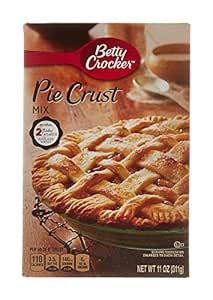 Amazon.com : Betty Crocker Pie Crust Mix Makes 2 Crusts 11.0 oz Box ...