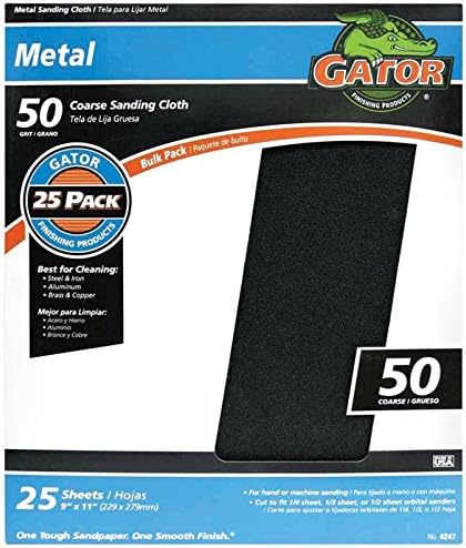 Gator Grit Sandpaper 50 Grit Coarse Cloth - - Amazon.com