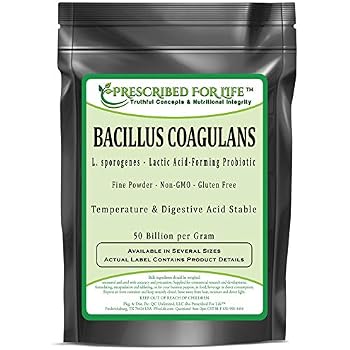Amazon.com: Bacillus Coagulans - Temperature/Digestion Stable Probiotic ...