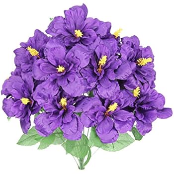 Amazon.com: Factory Direct Craft Purple African Violet Artificial Silk ...