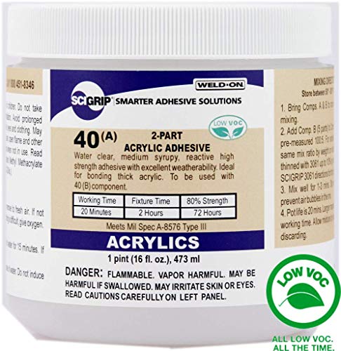 SCIGRIP Weld-On #40 Adhesive, Kit, Pint and Weld-On Applicator Bottle ...