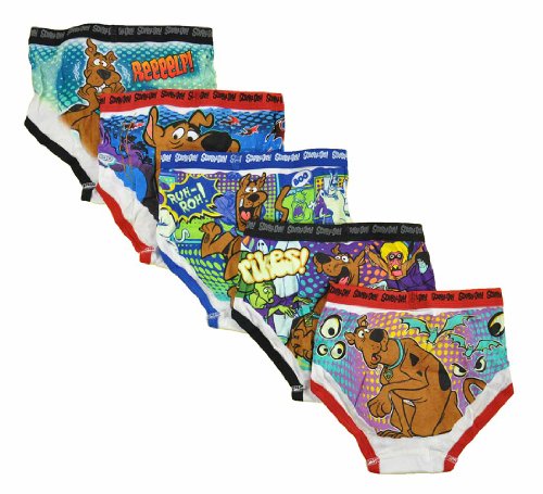 Buy Scooby-Doo Boys 5 Pack Multi Color Briefs Size 6 8 Online at ...