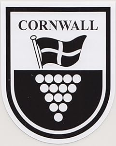 Amazon.com: Cornwall County Flag and Crest "Self Cling" Vinyl Car ...
