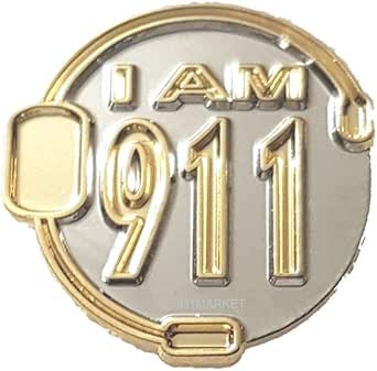 I AM 911 Dispatcher Lapel Pin Police Fire EMS Paramedic EMT Leo Headset ...