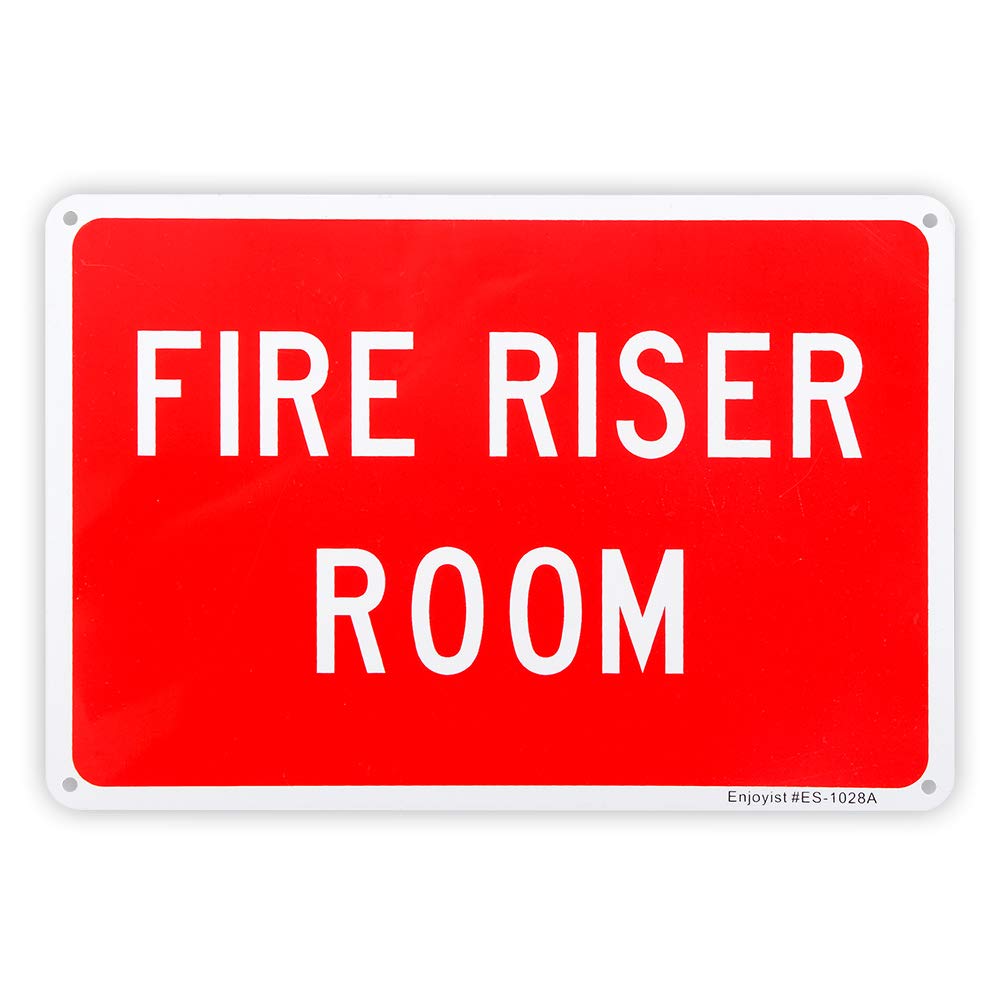 Fire Riser Room Sign, 10"x 7" .04" Aluminum Sign Rust Free Aluminum-UV ...