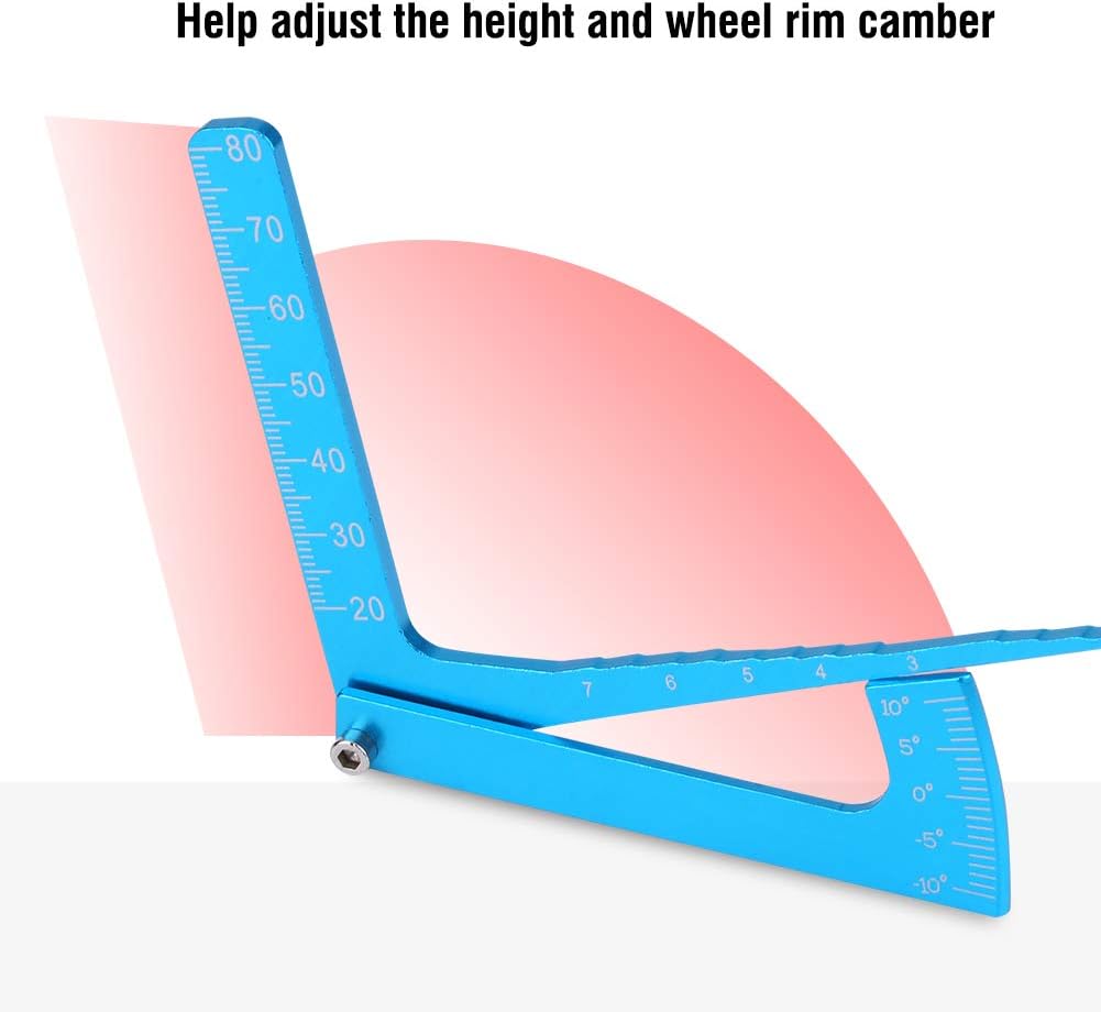Tbest RC Adjustable Ruler, Adjusting Height and Wheel Rims Camber Multi ...