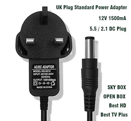 Best TV Plus+ DC Power Supply Adapter 12V 1500mA, AC: Amazon.co.uk ...