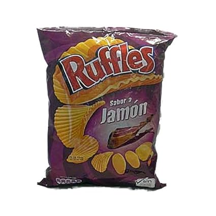 Ruffles Jamón - potato chips, corrugated ham flavor: Amazon.co.uk: Grocery
