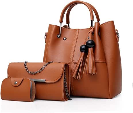 Segater Women Fashion Handbag Shoulder Bag+CRossbody Bag+Card Purse ...