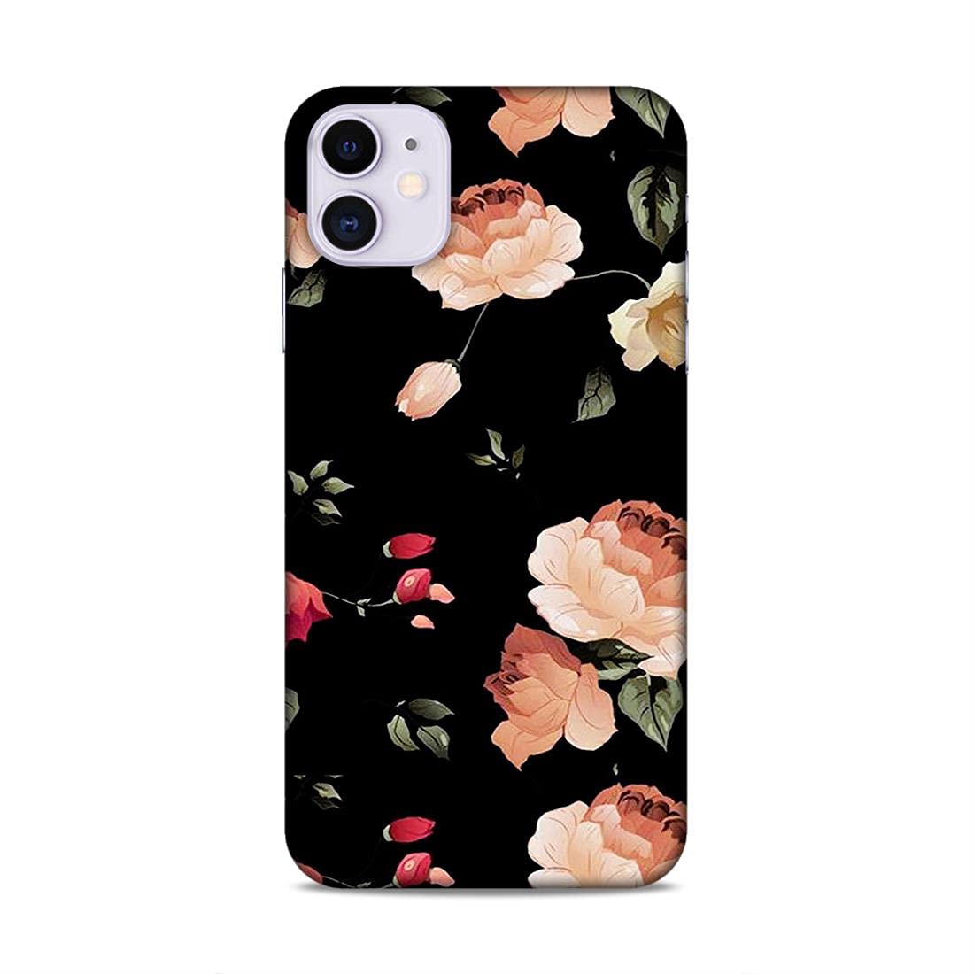 Cleok Beautifull Floral Pattern in Black Background Mobile Back case ...