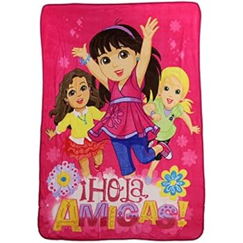 Amazon.com: Dora the Explorer Fleece Blanket Throw 40" x 60": Home ...