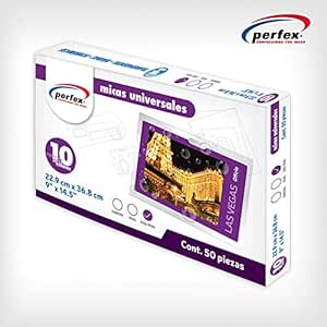 Perfex Mica 10 mil 22.9 x 36.8 cm tamaño oficio: Amazon.com.mx: Oficina ...