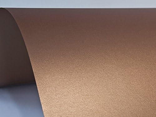 10x Blatt Perlmutt-Kupfer 125g Papier DIN A4 210x297mm, Sirio Pearl ...