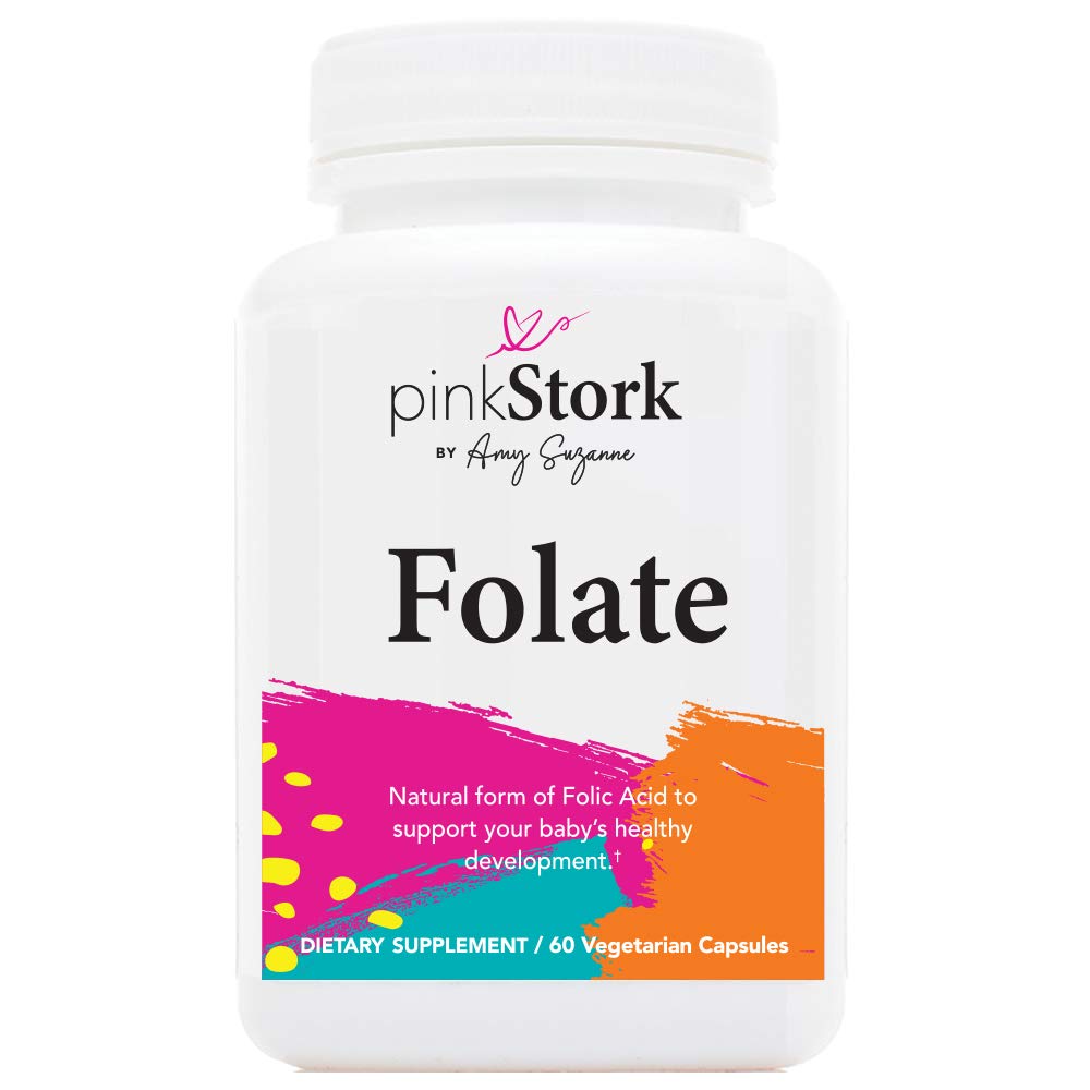 Pink Stork Folate: Methyl Folate - MTHFR Acid, Natural Form of Folic ...