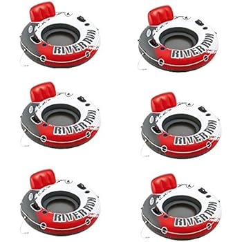 Amazon.com: Intex Red River Run 1 Fire Edition Sport Lounge, Inflatable ...