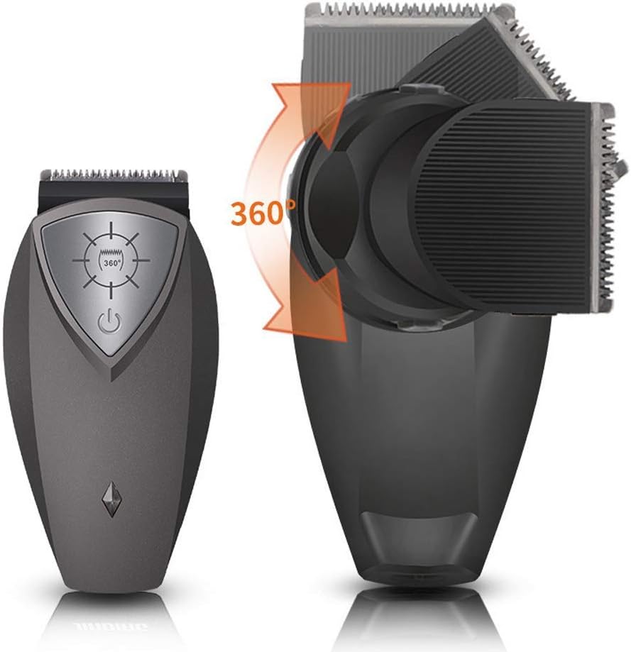 Rotating Hair Clipper Pro Cordless Clippers with 360 Rotating Head ...