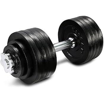 Amazon.com : Yes4All 1-inch Dumbbell Handles with Collars - Dumbbell ...