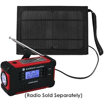 Amazon.com: Ambient Weather WR-SOLAR-BAG Solar Panel and Carrying Bag ...