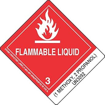 GC labels-l309p3006, (1 metoxilo, 2 Propanol) un3092, rollo de 500 ...