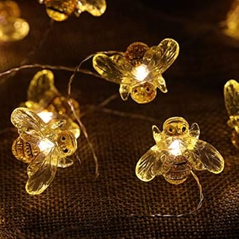 Amazon.com : Impress Life Fall Decorations String Lights, Honey Bee ...