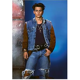 Johnny Depp 8x10 Photo 21 Jump Street Jean Vest & Torn Blue Jeans kn at ...