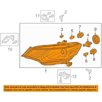 Amazon.com: Genuine Honda 33100-T0A-A01 Headlight Assembly: Automotive