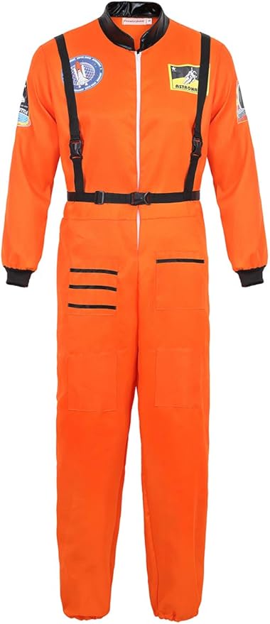Amazon.com: frawirshau Astronaut Costume Adult Space Suit for Men Role ...