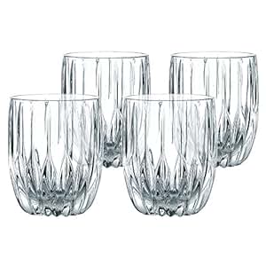 Amazon.com | Set of 4 Fine Bavarian Non-lead Crystal Glass Tumblers in ...